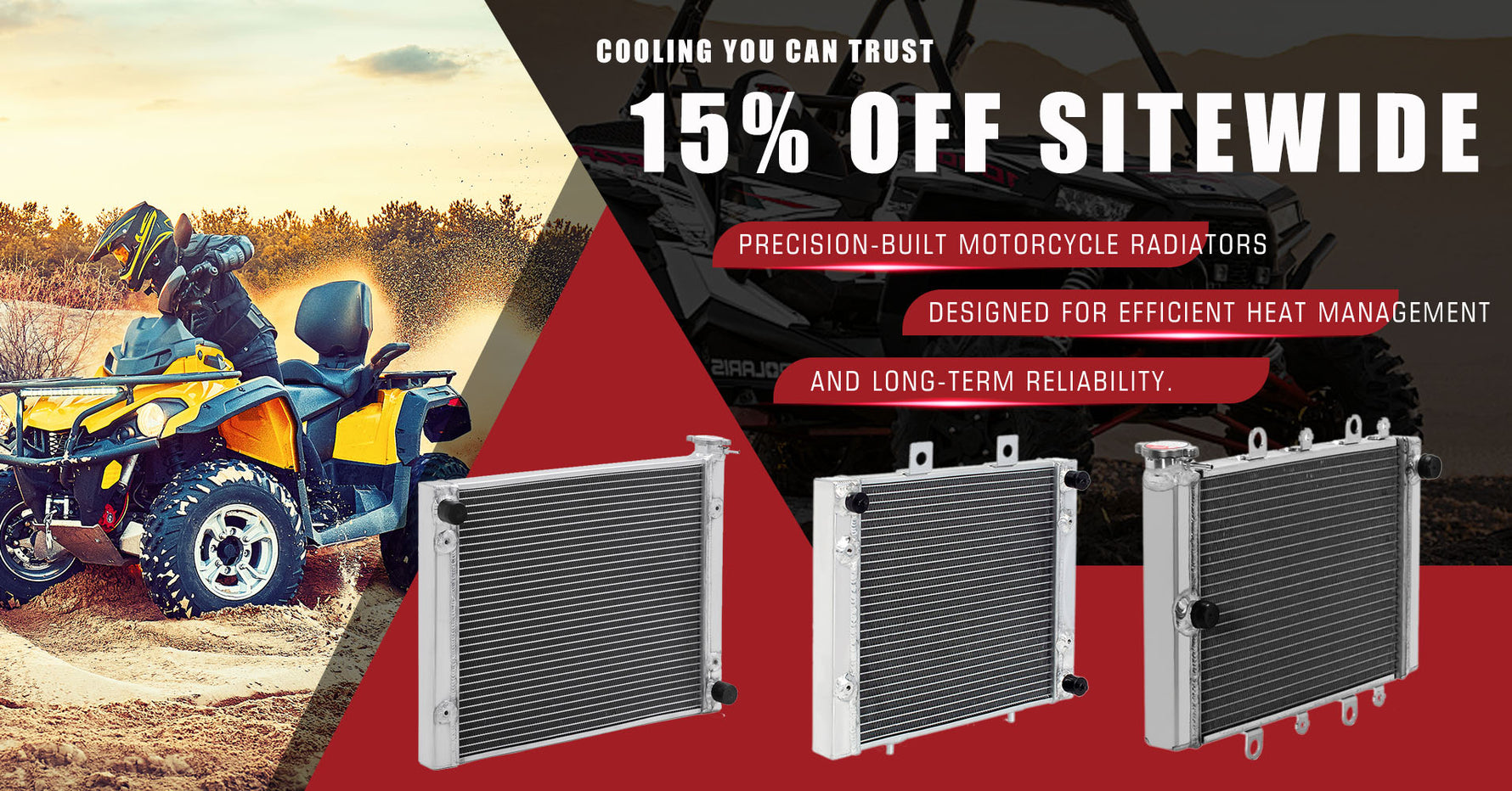 Motorcycle / ATV / UTV Radiators Online Store – Cycleradiators